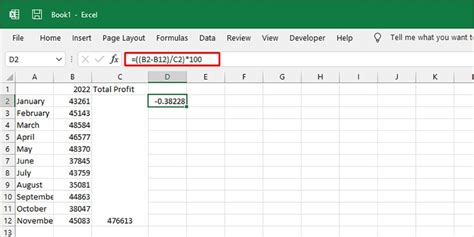 How To Percentage Formula In Excel