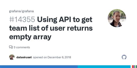 Using Api To Get Team List Of User Returns Empty Array · Issue 14355