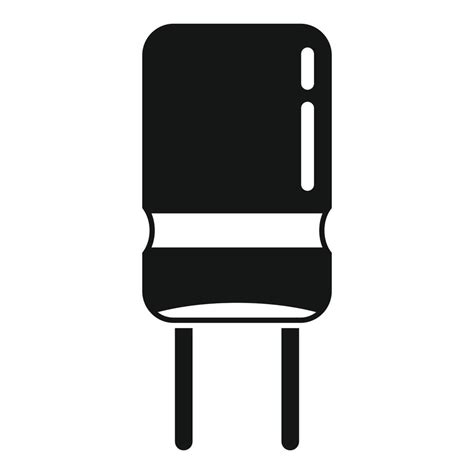 Transistor Capacitor Icon Simple Vector Electric Resistor 14935276 Vector Art At Vecteezy
