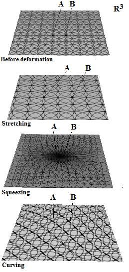 elastic transformations of a two dimensional elastic membrane