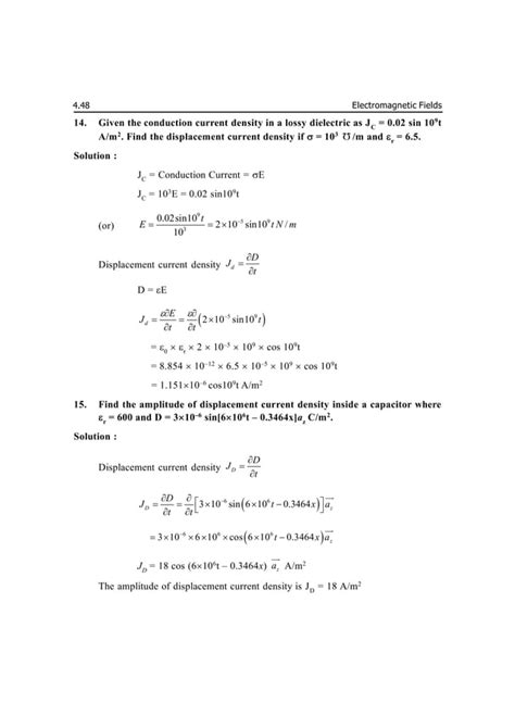 Time Varying Fields And Maxwells Equations Unit4 Problems Pdf Physics Science