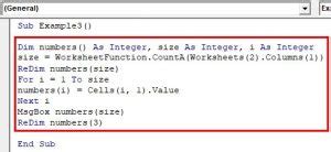 Vba Redim Array How To Use Redim Array In Excel Vba