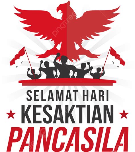 플래그 영웅과 함께 케삭 시안 Pancasila 날의 글자 팔라완 메라 푸티 애국자 Png 일러스트 및 벡터 에 대한 무료 다운로드 Pngtree