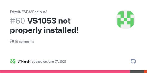 vs1053 not properly installed · issue 60 · edzelf esp32radio v2 · github