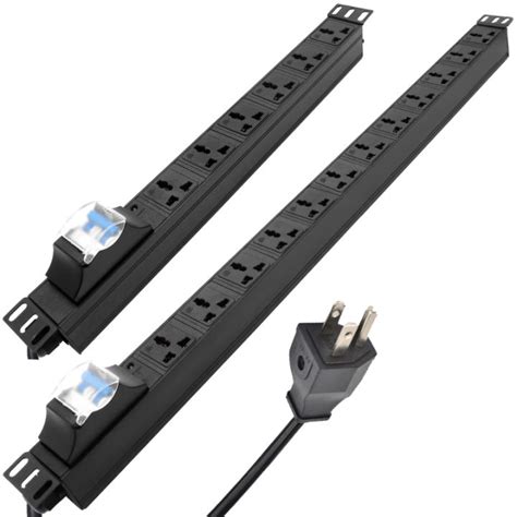 Pdu Power Strip Network Cabinet Rack 2 17ac 10a Universal Socket 16a 4000w Air Switch 2 Meter