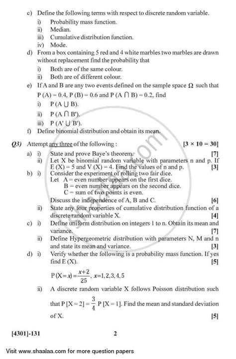 Mathematical Statistics Discrete Probability And Probability Distributions BA