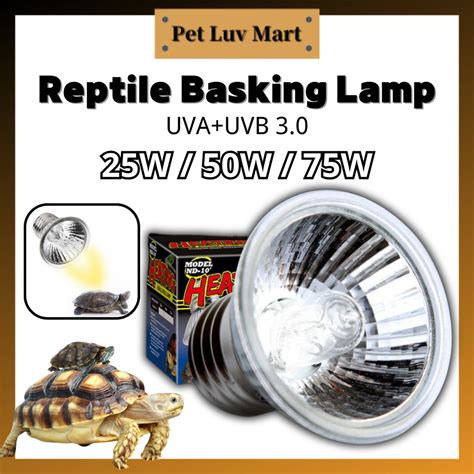 PETLUV Nomoy Pet Reptile Tortoise Turtle UVA UVB Basking Bulb Turtle Heat Lamp w w w 爬虫灯