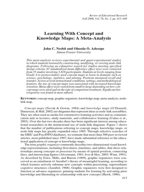 PDF Learning With Concept And Knowledge Maps A Meta Analysis DOKUMEN TIPS