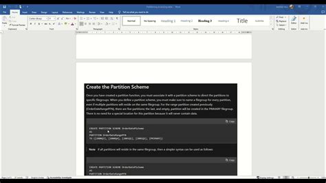 Sql Server Table Partitioning How To Create Partitioned Tables