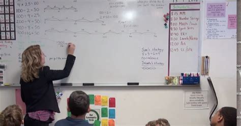 Video Division On The Open Number Line In Fourth Grade Number Strings