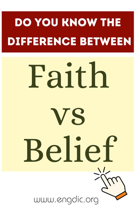 Faith Vs Belief What S The Difference Engdic