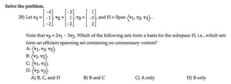 solved solve the problem 29 let v1 1 v2 1 v3 5 and h span