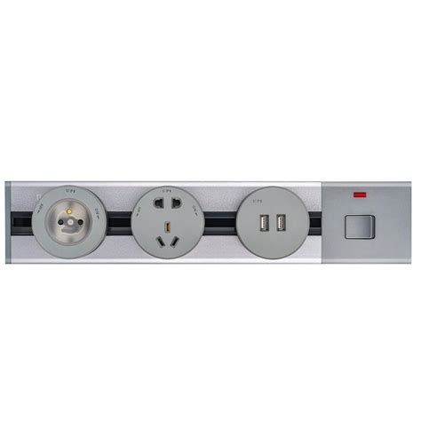 Removable Power Track Socket Gss System Power Track Outlet Socket UK Universal Outlet With USB