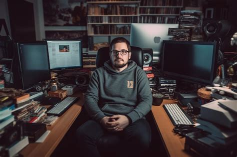 Full Stack Developer Coding Premium Ai Generated Image