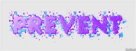 prevent text effect and logo design word