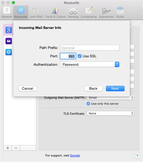 Apple Mail Email Client Configuration Dedicated Server Hosting Phoenix Wired Blade Inc