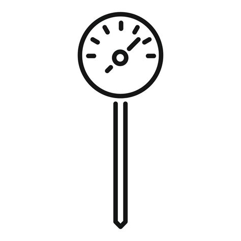 Analog Thermometer Measuring Temperature With Pointer Showing Hot Weather 49777971 Vector Art At