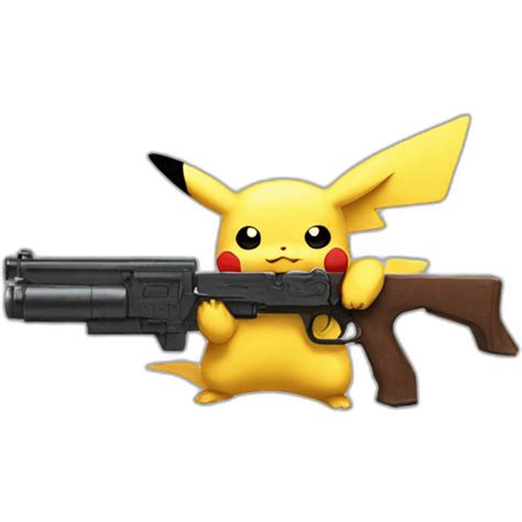 Pikachu Gun Emoji Ai Emoji Generator
