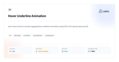 create animated hover underline effect with css labex