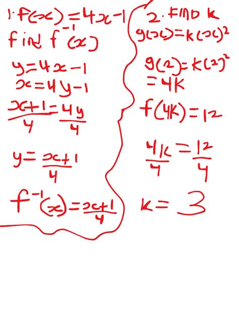 Math Homework Inverse Functions Pdf