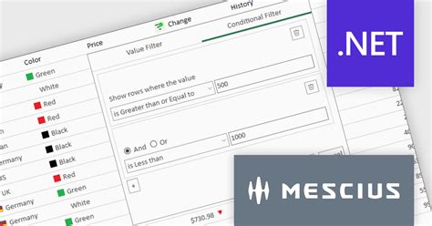 refine grid data with smarter filtering
