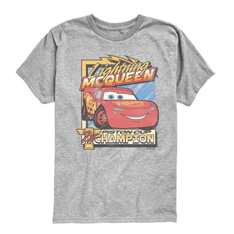 Cars Lightning Mcqueen Champion Youth Boys Short Sleeve Graphic T