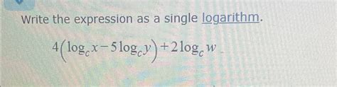 Solved Write The Expression As A Single Chegg