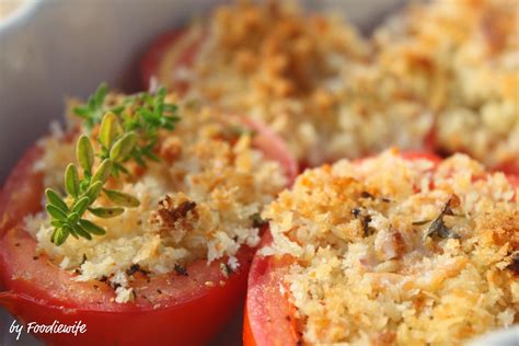 Herb And Panko Stuffed Broiled Tomatoes A Feast For The Eyes