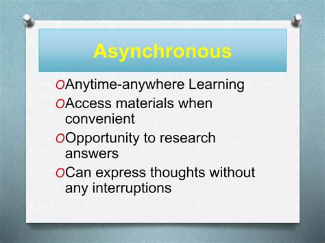 Synchronous And Asynchronous Learning Pptx Web Conferencing Computer Software And Applications