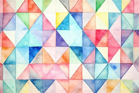 Graphic Triangle Pattern Texture Colorful Background Watercolor Wallpaper Design Abstract