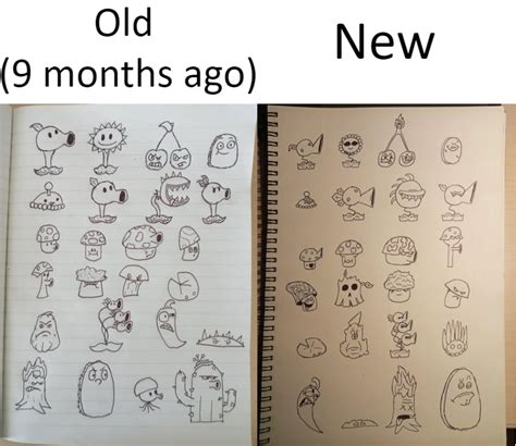 Evolution Of My Art Rplantsvszombies