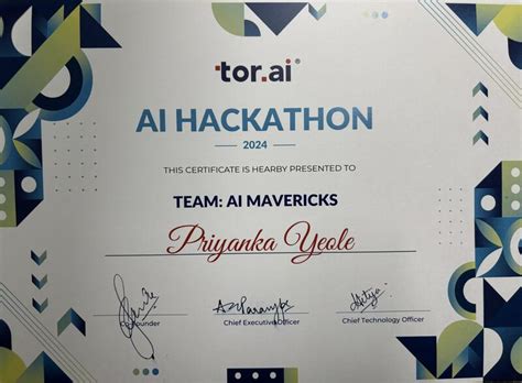 Priyanka Yeole On Linkedin Ai Hackathon Teamwork Innovation Gratitude 14 Comments