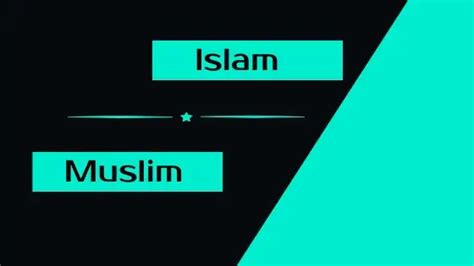 difference between islam and muslim the difference between