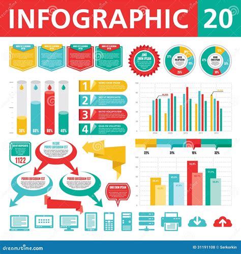 Infographics Elements 20 Stock Vector Illustration Of Business 31191108