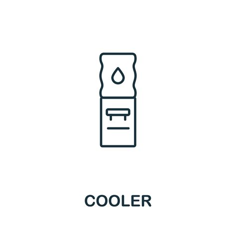 Cooler Icon From Office Tools Collection Simple Line Cooler Icon For Templates Web Design And