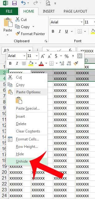 How To Unhide A Row In Excel 2013 Solve Your Tech