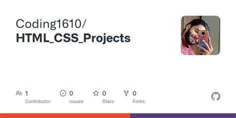 GitHub Coding1610 HTML CSS Projects