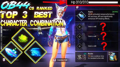 After Update Cs Ranked Top 3 Best Character Combination || Best Character Skill For Cs Rank ...