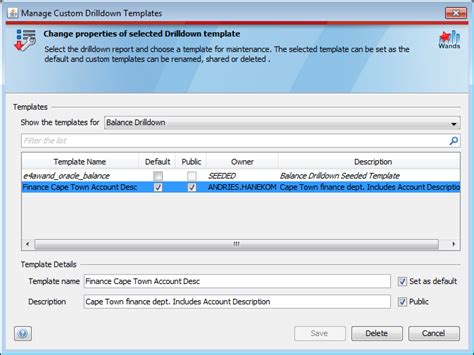 Wands Oracle Manage Templates Wands Oracle Manage Templates
