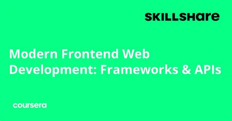 Modern Frontend Web Development Frameworks And Apis Coursera