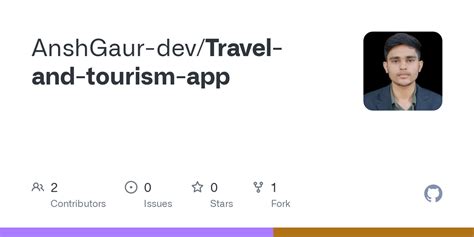 github anshgaur dev travel and tourism app