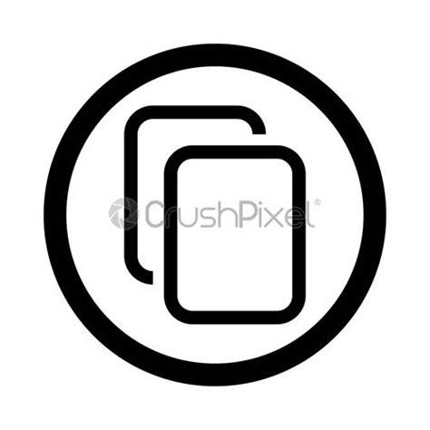 Copy File Icon Duplicate Document Symbol Stock Vector 2141618 Crushpixel