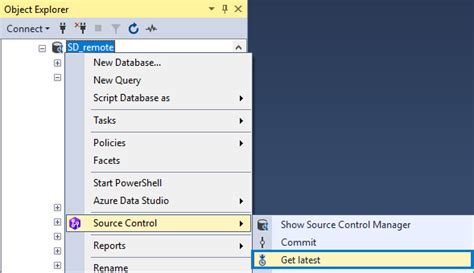 Basic Operations In Dbforge Source Control For Sql Server