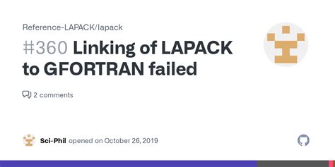 Linking Of Lapack To Gfortran Failed · Issue 360 · Reference Lapack