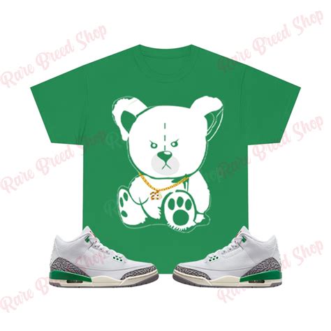 Teddy Bear Shirt To Match Retro 3s Lucky Green Lucky Green 3s Shirt