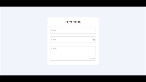 Material Design Styled Text Fields Html Css And Javascript Youtube