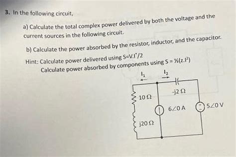 Solved In The Following Circuit A Calculate The Total Chegg