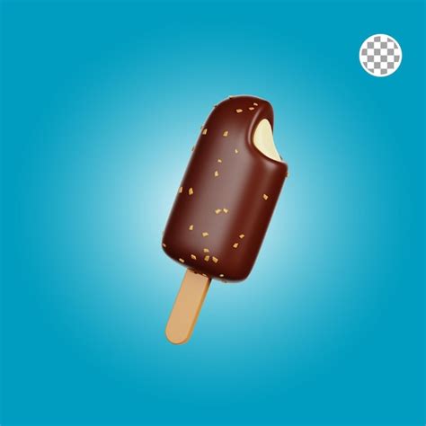 Premium Psd Popsicle 3d Illustration
