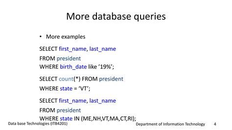 sql query demo pptx databases computer software and applications