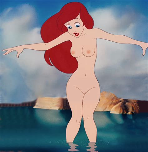 Rule 34 Ariel Blue Eyes Breasts Disney Edit Female Hourglass Figure Human Legs Long Hair
